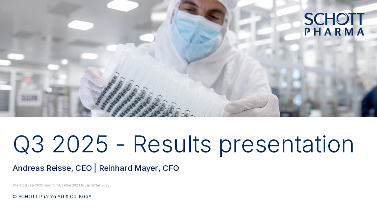 SCHOTT Pharma - Investor Relations