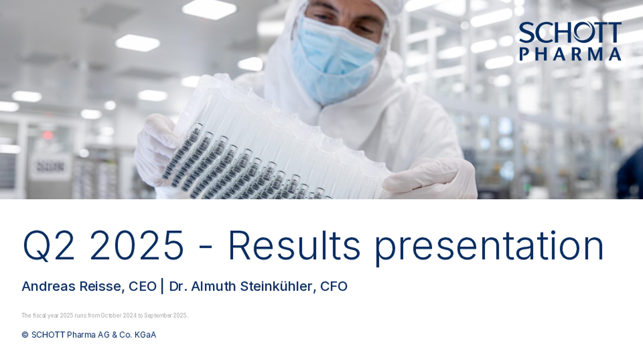 SCHOTT Pharma - Investor Relations